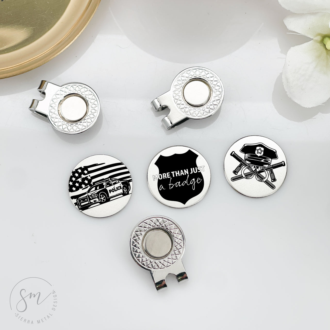Police Golf Ball Marker Set of 3 – Sierra Metal Design